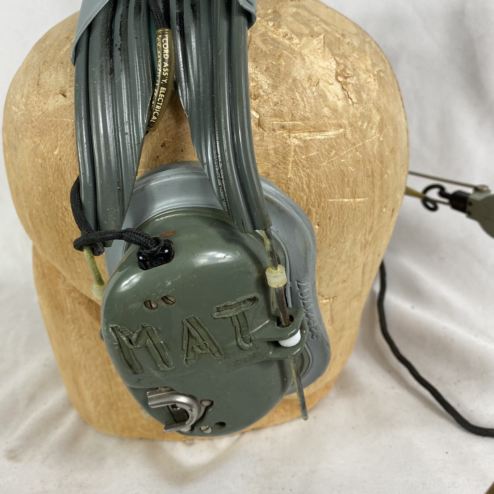 Vietnam War US Air Force Navy Pilot Crew Headset Headphone MX-2508/AIC ...