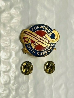 US Military 194th Support Battalion Insignia Pin - Forward With Support ...