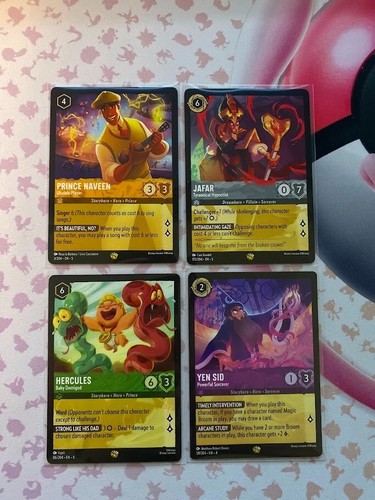 Lorcana Legendary Lot 4 (Hercules, Jafar, Naveen, Yen Sid) | eBay