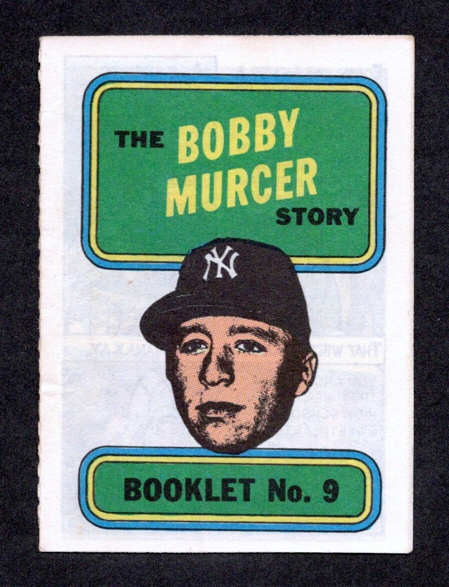 1970 Topps Baseball Booklet #9 The Bobby Murcer Story New York Yankees ...