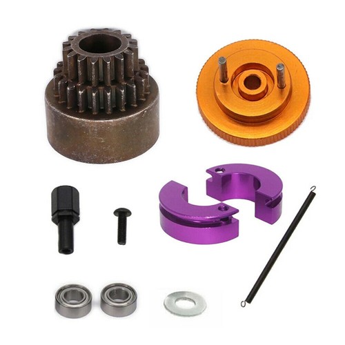 RC 16-21T Clutch Engine Flywheel Double Gear Set For HSP 94122 02023 1/ ...