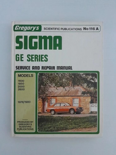 Sigma G.E. Series Service And Repair Manual. HC 1986 | eBay Australia