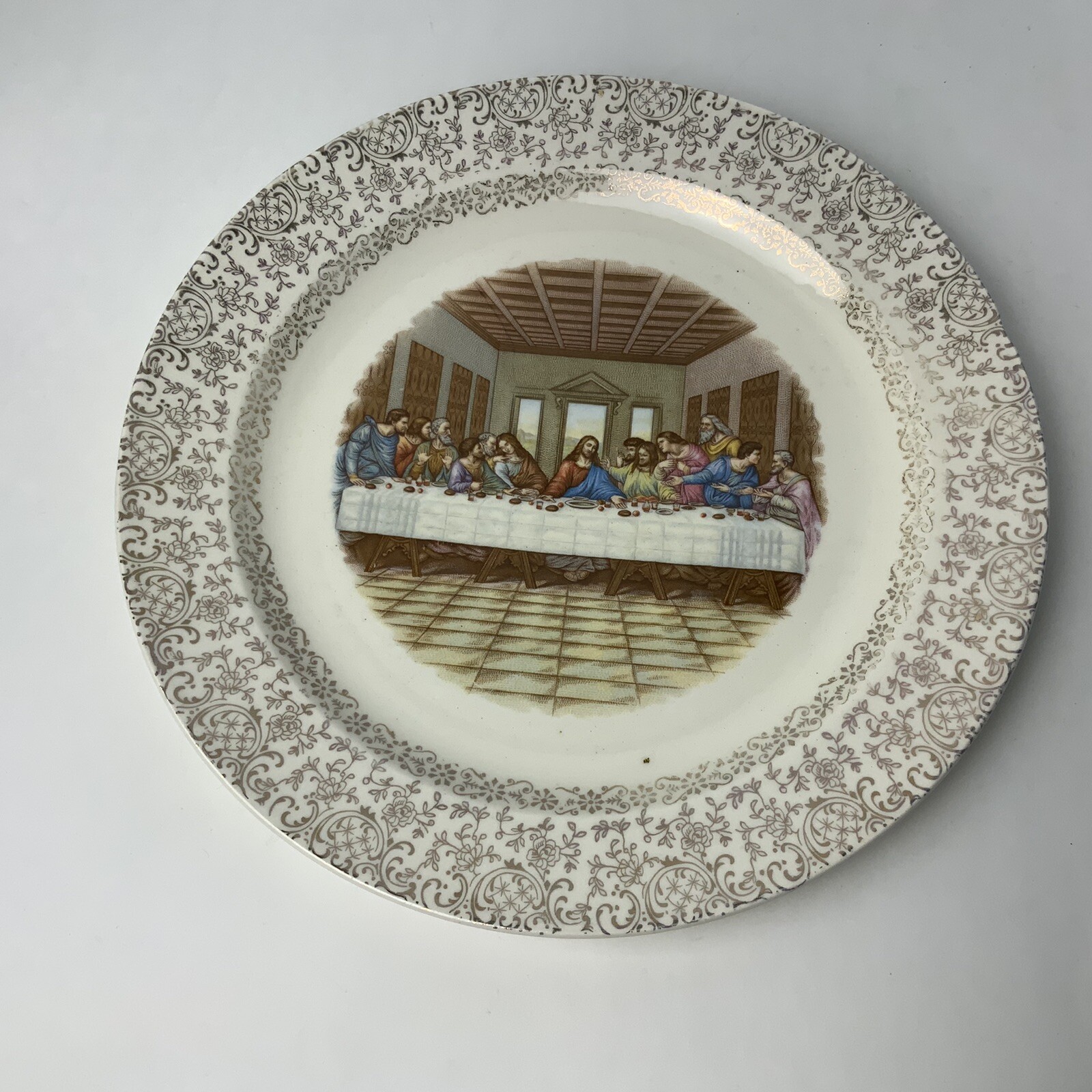 Vintage “Lords Last Supper” Ceramic Decorative Plate Signed 55 | eBay