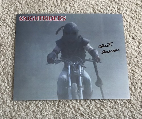 Albert Amerson KNIGHTRIDERS 1981 Signed Autograph 12 GEORGE ROMERO Tom ...