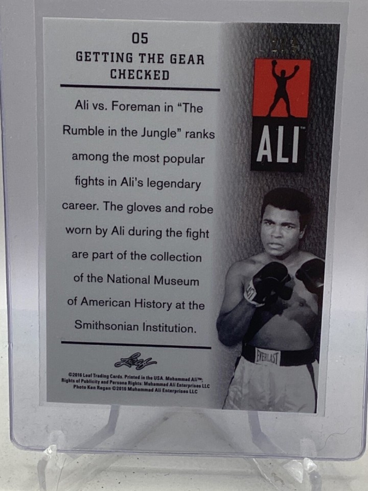 2016 Leaf Muhammad Ali Immortal Collection Red #05 Muhammad Ali /3 | eBay