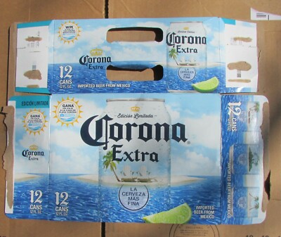 Corona Extra Limited Edition Summer 2019 Beer 12 Can Carton Cardboard ...