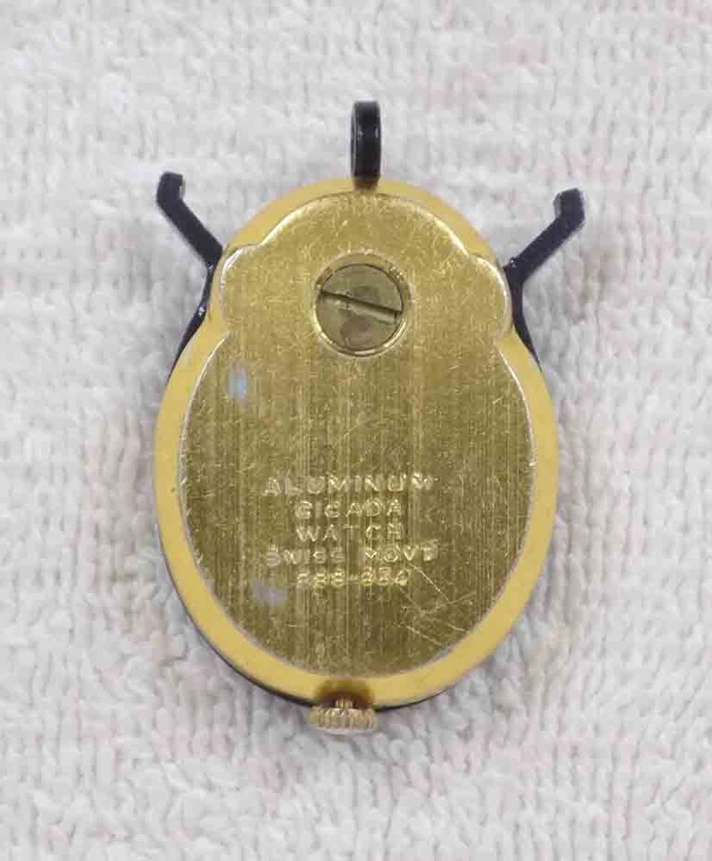 Vintage Nelo Deluxe Lady Bug Mechanical Watch - Cicada - REPAIR - FREE ...