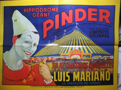FASCICULE 39 CIRQUE PINDER + AFFICHE CHEVALIER DU CIRQUE LUIS MARIANO ...
