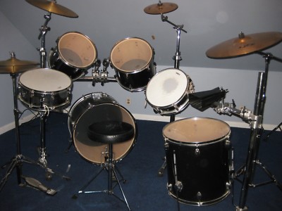 Mapex Tornado Drum Set, Zildjian ZXT cymbals and PDP rack system ...