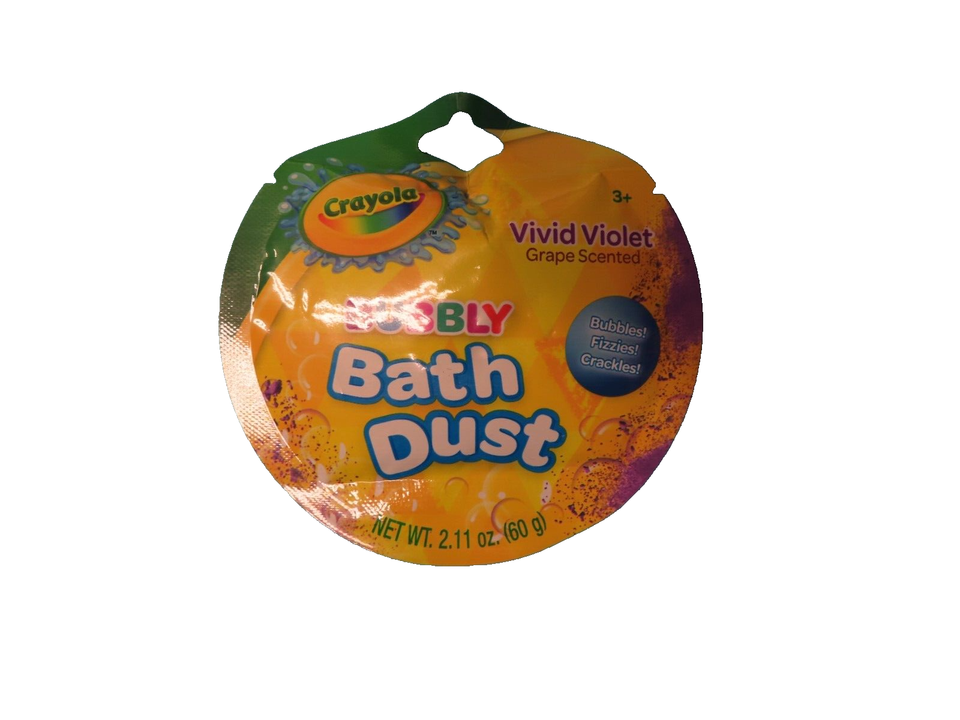 3 Crayola Grape Scented Dust Bath Bomb Crumbles Vivid Violet Bubbles ...