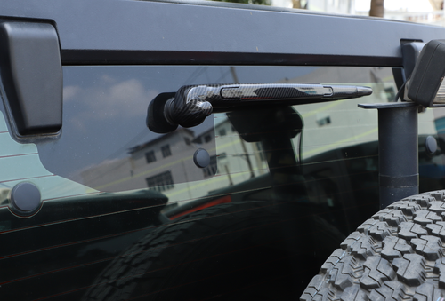 Carbon Fiber Rear Window Windshield Wiper Cover Trim For Jeep Wrangler ...