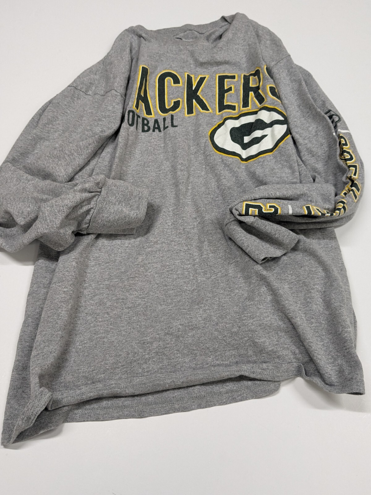 Men's Pre-Owned X-Large NFL Team Apparel Green Bay Packers Long Sleeve ...
