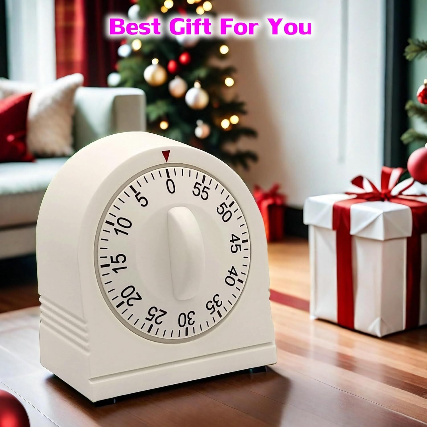 60 Minute Wind Up Timer, Visual Mechanical Timer with Loud Alarm ...