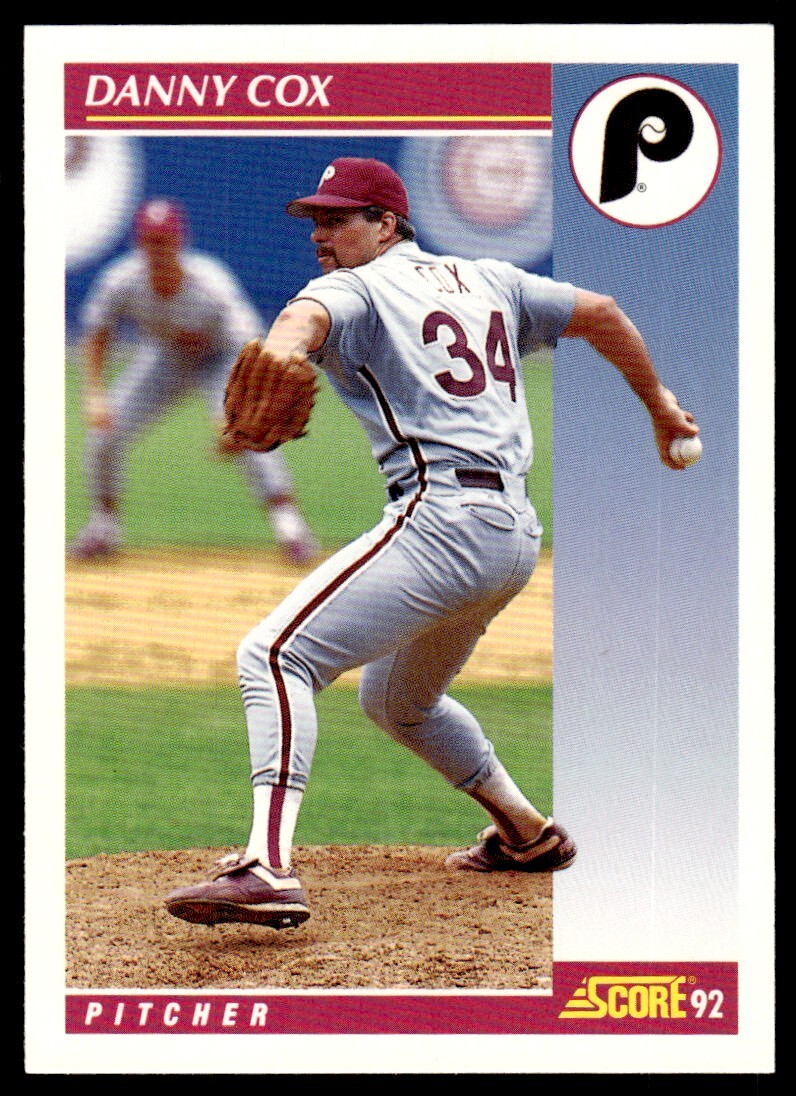 1992 Score Baseball Card Danny Cox Philadelphia Phillies #568 | eBay