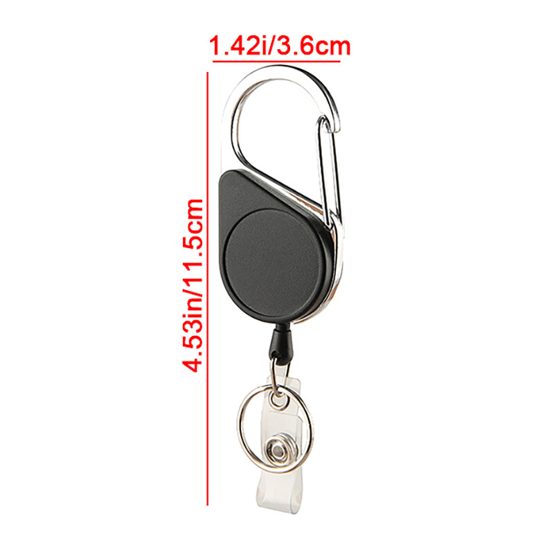 1pc Camping Telescopic Burglar Chain Key Holder Retractable Lanyard Key ...
