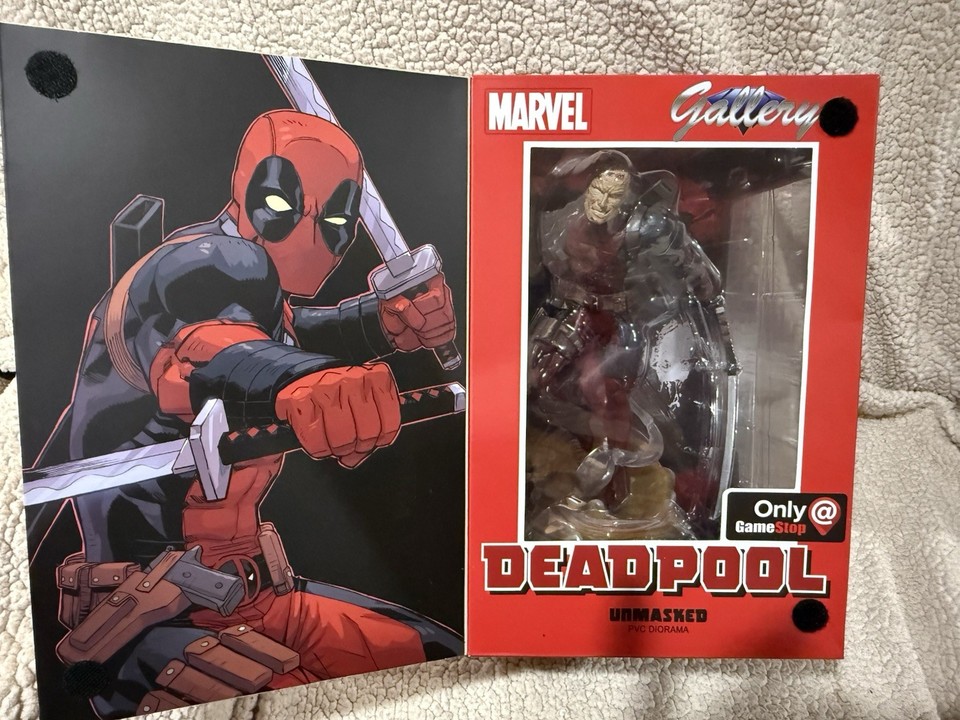 Marvel Deadpool Unmasked 9" PVC Figure GameStop Exlusive Diamond ...