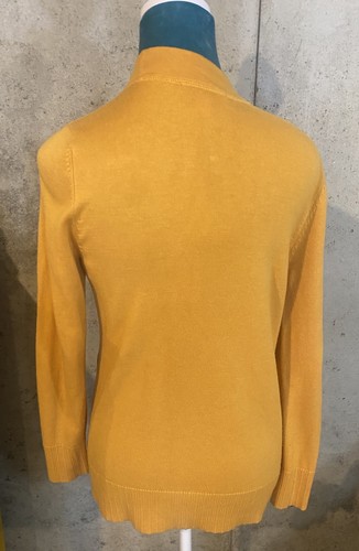 Coldwater creek Mustard Yellow Button Down Cardigan sweater Sz~xsmall ...
