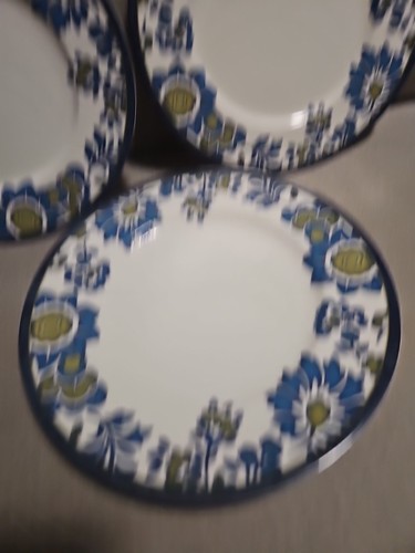 Noritake Blue Isle 9 5/8" Set Of 3 Luncheon Plates Discontinued NOS | eBay