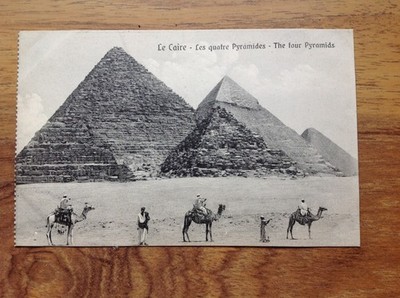 Cario The Four Pyramids C1915 Egypt Vintage Postcard RP . Free UK ...