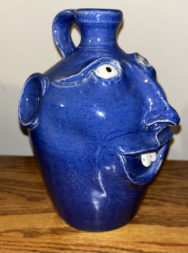Ugly Face Jug Folk Pottery Signed Steve Turpin | eBay