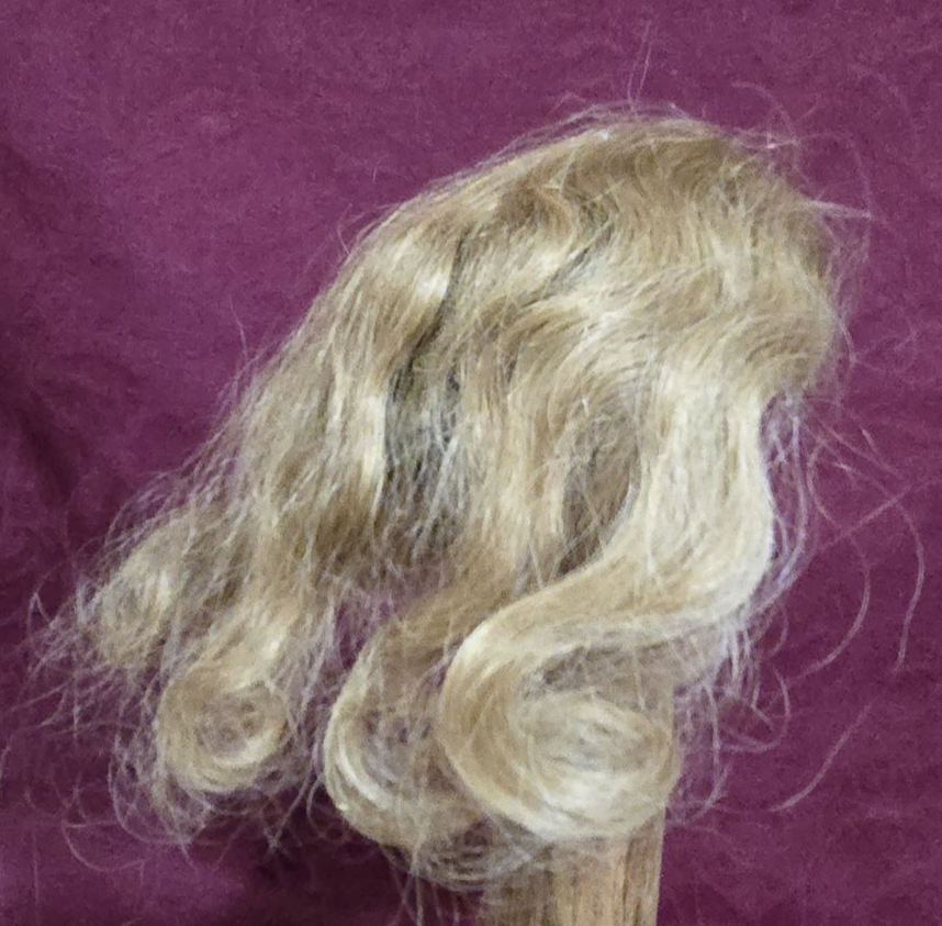 Antique Human Hair Strawberry Blonde Doll Wig | eBay