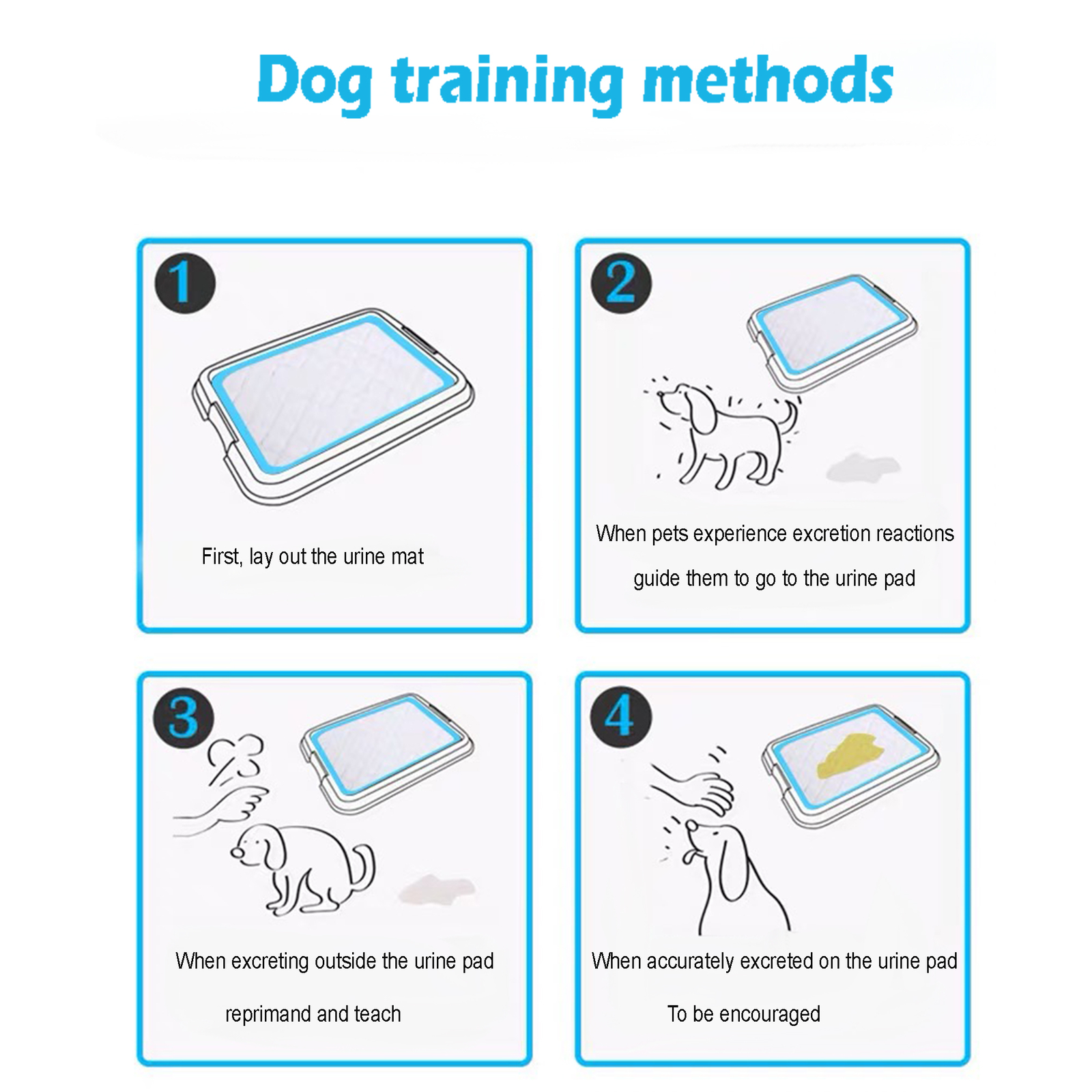 100Pcs/Set Puppy Training Trainer Train Pads Toilet Pee Wee Poo Dog Pet ...