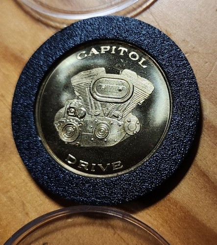 Harley Davidson 100th Anniversary Capitol Drive Coin - Motorcycle Coin ...
