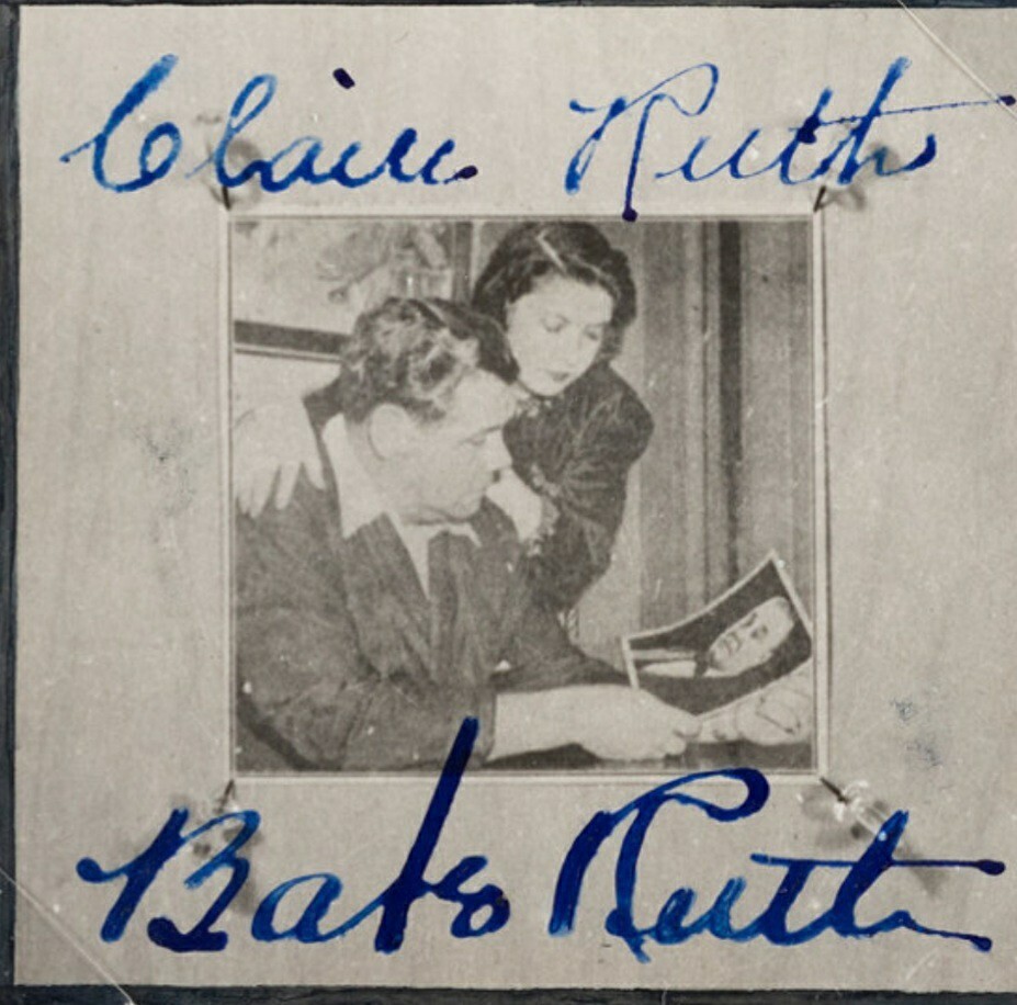 Babe Ruth Autographed Signed 1932 & Claire Ruth Photograph PSA/DNA Beckett