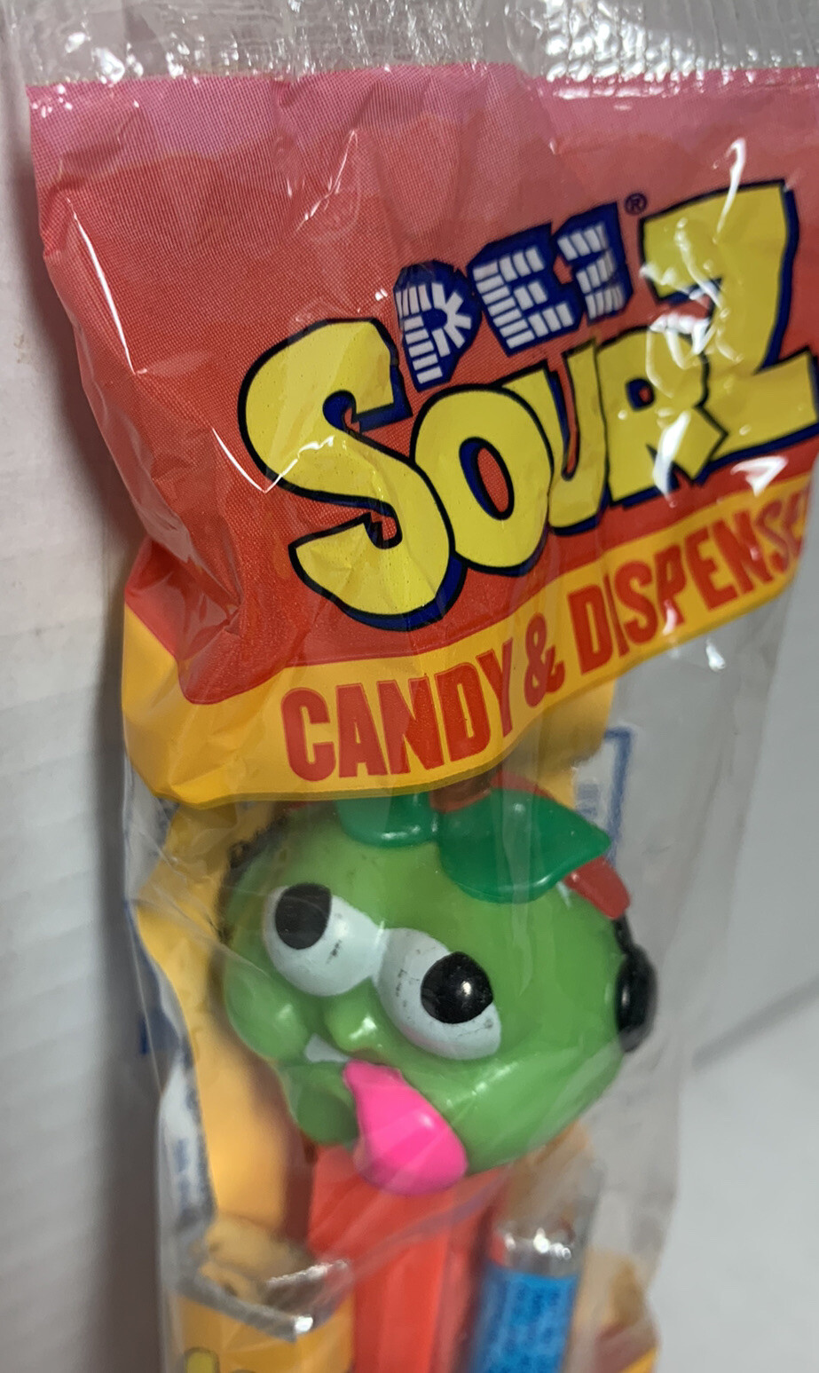 SOURZ GREEN APPLE Head Candy PEZ Dispenser, Vintage | eBay