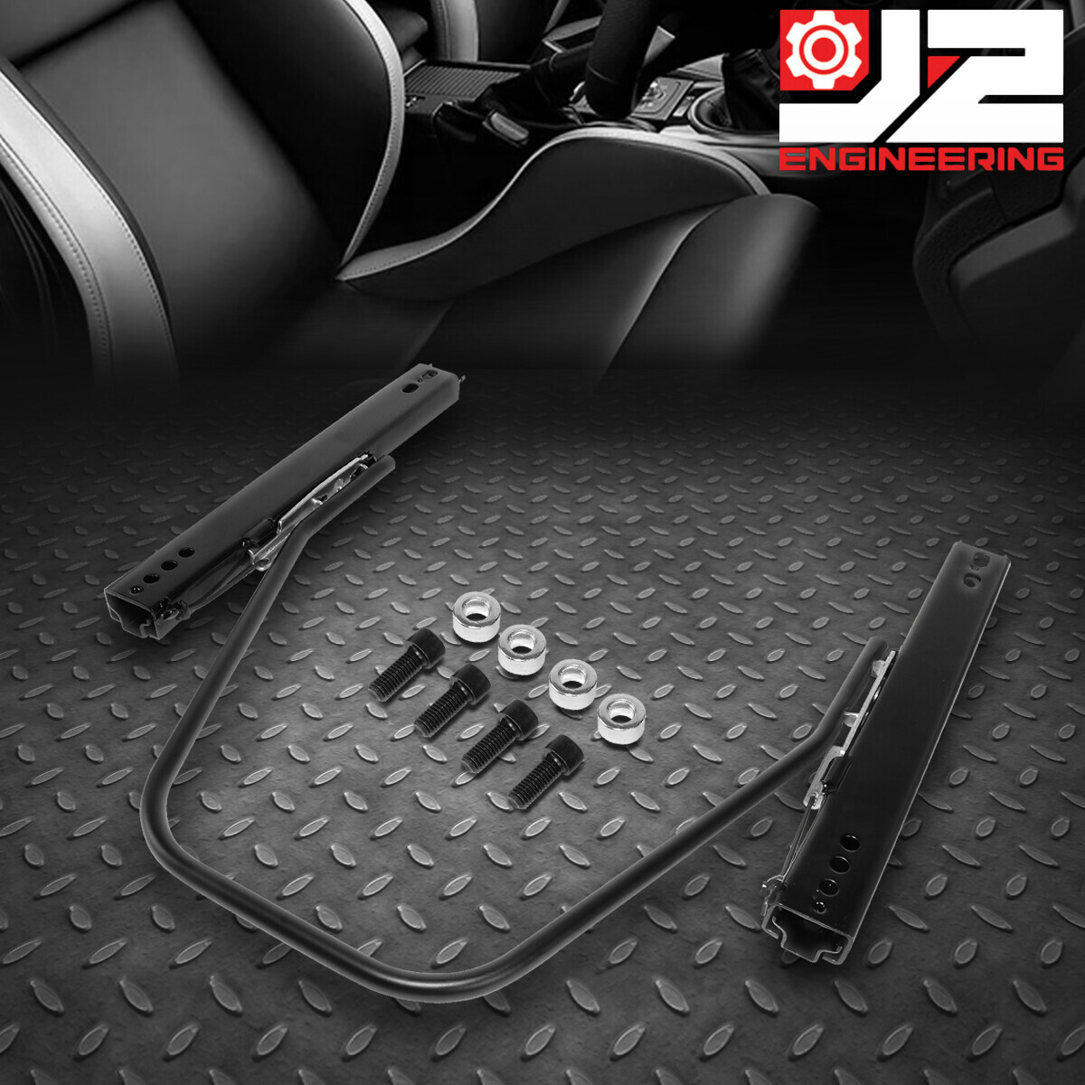 Heavy Duty Mild Steel Universal Dual Lock Car Racing Seat Slider Rail ...