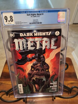 Dark Nights Metal 1B Kubert Variant CGC 9.8 Batman T-Rex Cover Variant ...
