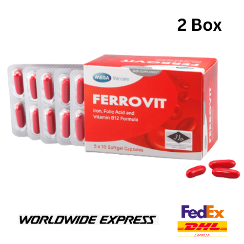 2x 50's FERROVIT Iron Supplement For Pregnant Women Iron Deficiency ...