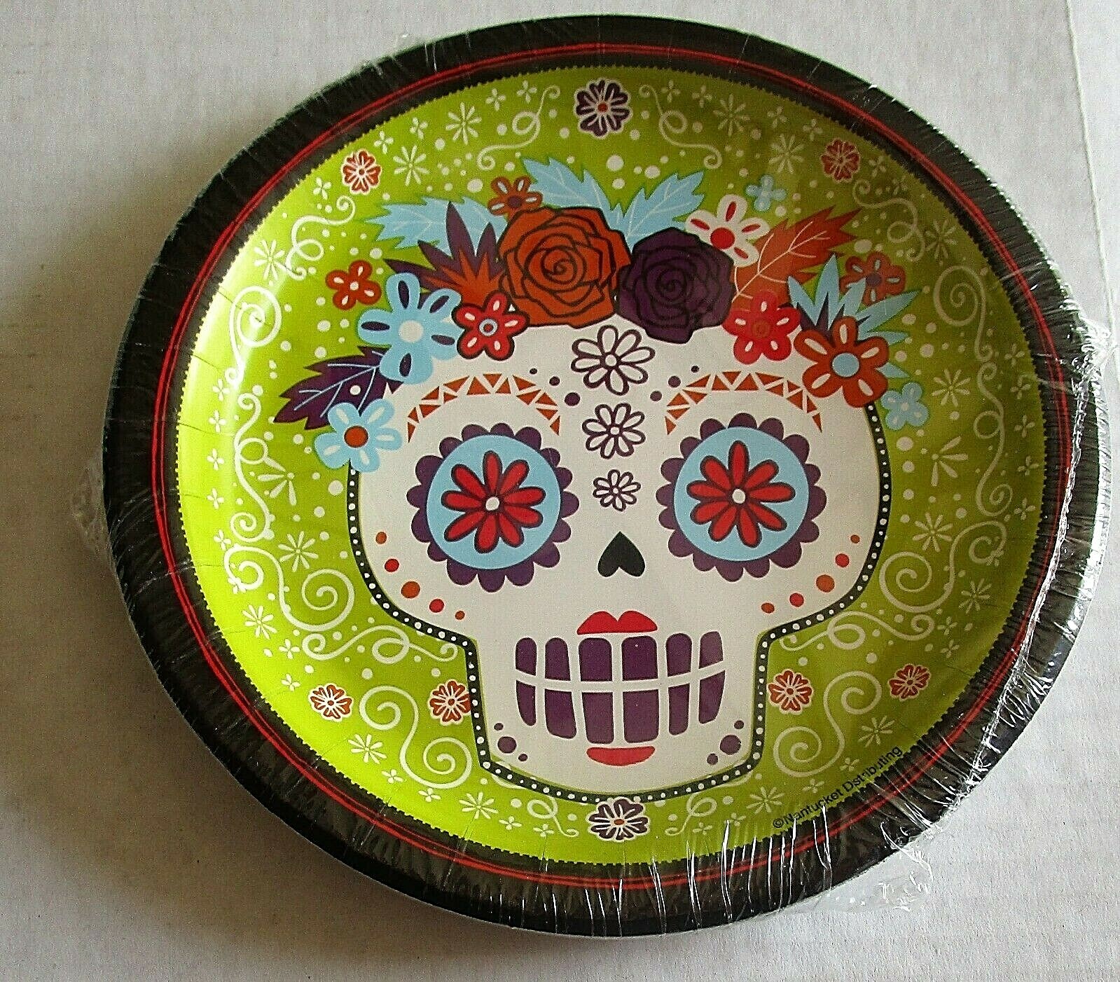 HALLOWEEN Cocktail Paper Plates 18 ct 6 7/8" DAY OF THE DEAD | eBay
