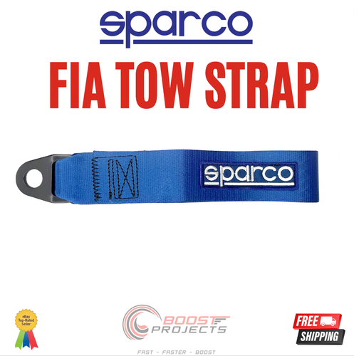 Sparco FIA Blue Tow Strap 6,600 lbs Load 01638AZ | eBay