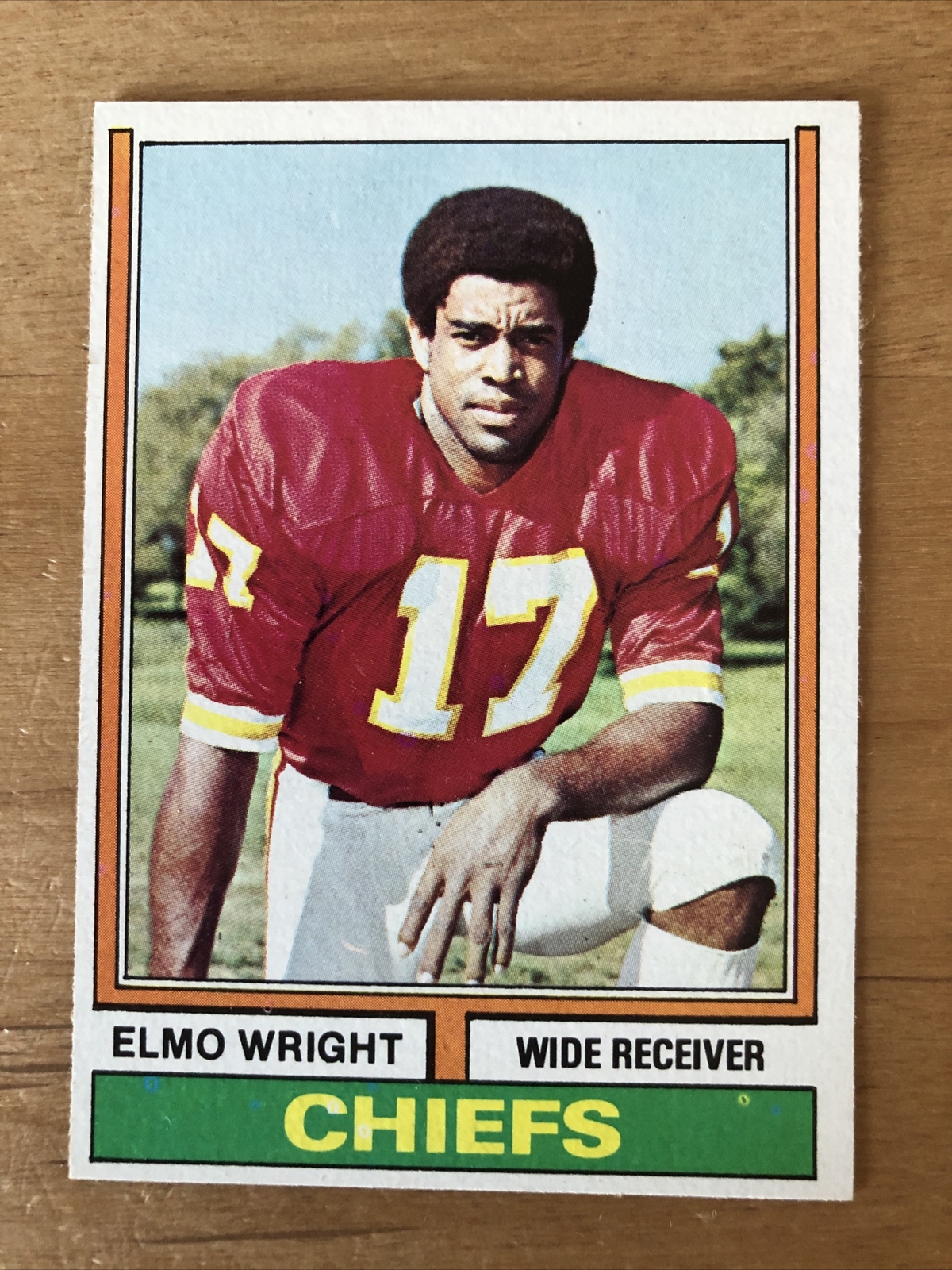 1974 Topps Football #34 Elmo Wright Kansas City Chiefs Rookie RC | eBay