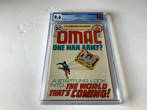 OMAC 1 CGC 9.6 WHITE PAGES ORIGIN AND 1ST APPEARANCE DC COMICS 1974 L3F ...