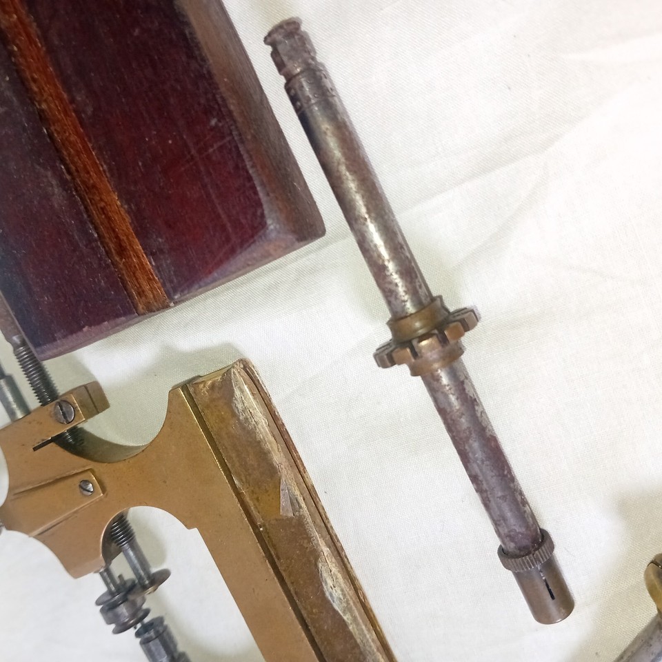 ANTIQUE VINTAGE BRASS WATCHMAKERS JACOT PIVOTING PIVOT TOOL WATCH MAKER ...