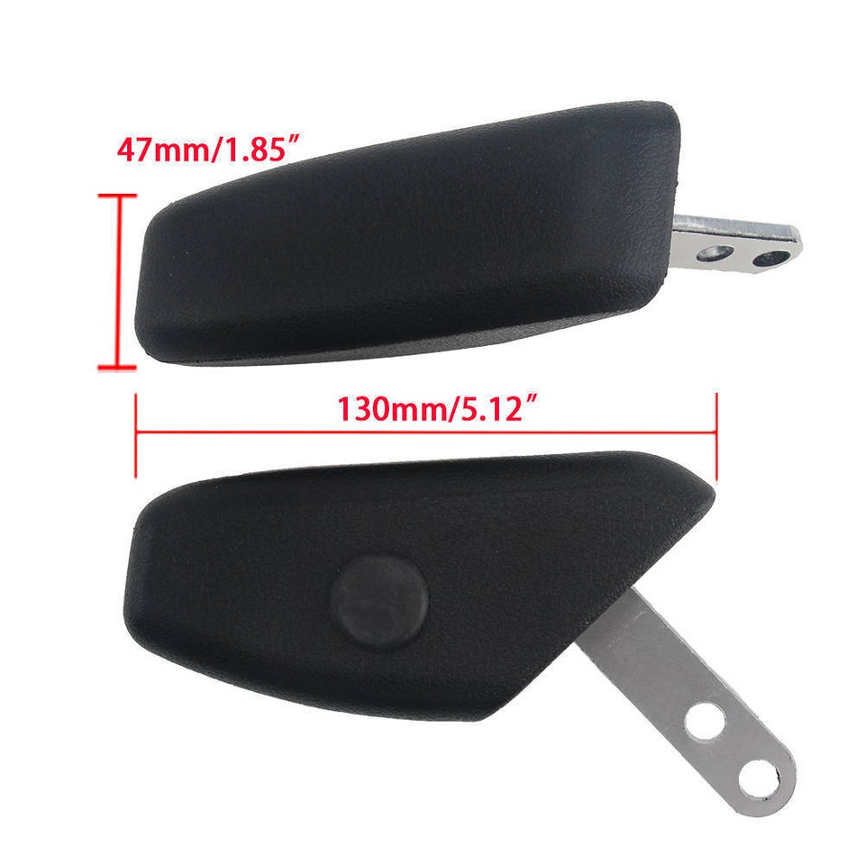 Pair LH+RH Rear Passenger Armrests Arm Rest For Honda Goldwing GL1800 ...
