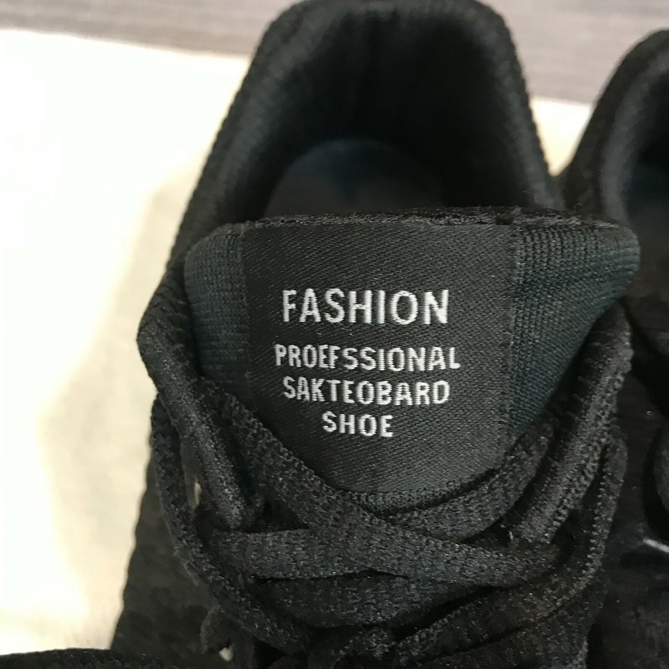 Fashion Professional Skateboard Shoe Sneaker Black (Est. Size 7.5) | eBay