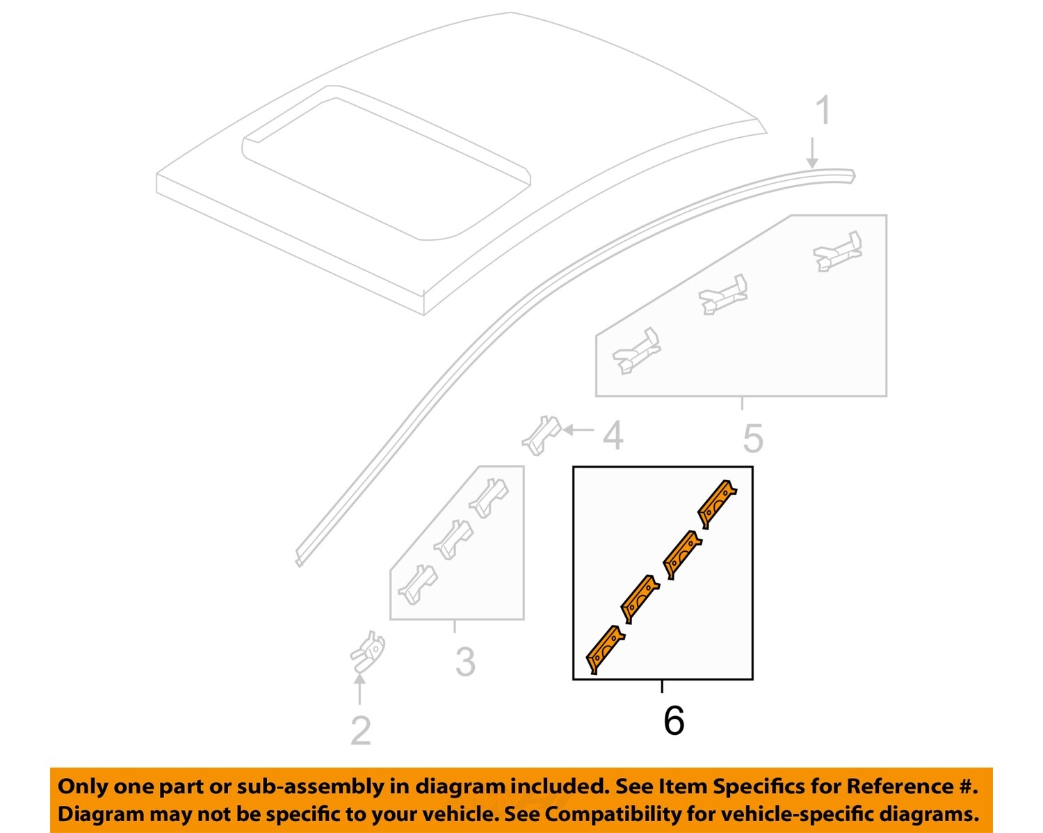HONDA OEM 06-12 Civic,RDX Roof Exterior Trim-Roof Molding Clip ...