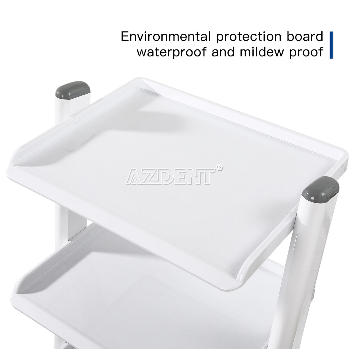 3 Layer Dental Trolley Mobile Instrument Cart Medical Tool Cart with ...