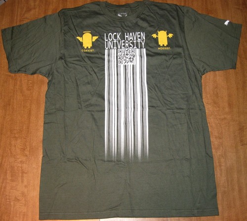 LOCK HAVEN UNIVERSITY lrg T shirt Pennsylvania organic tee LHU Bald ...