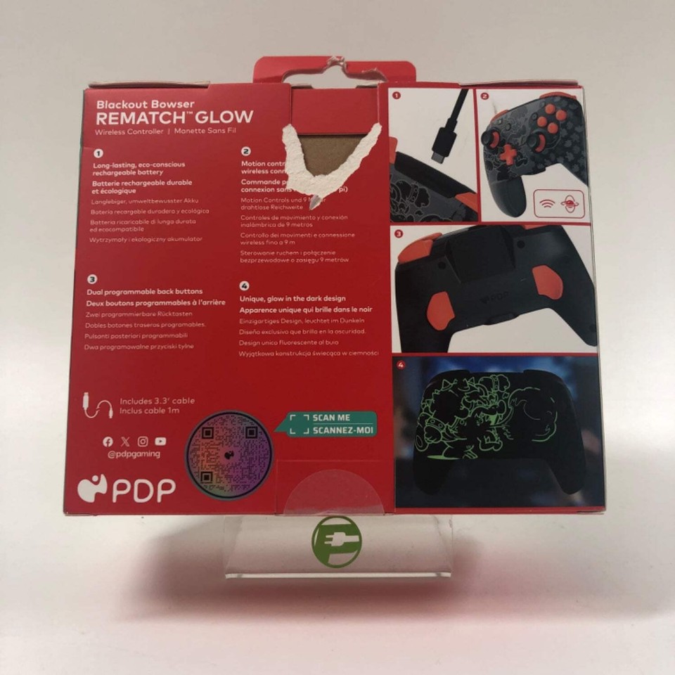 New Nintendo PDP Rematch Glow Switch Wireless Controller Super Mario ...