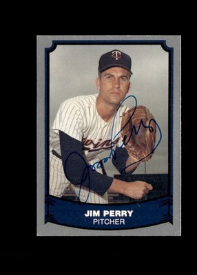 Jim Perry 1988 Pacific Legends Twins authentic autographed card | eBay