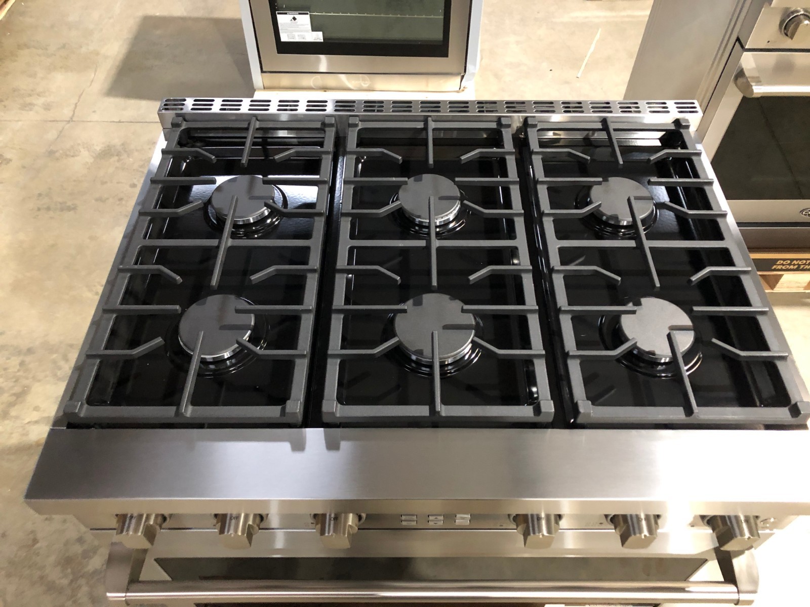 36 in. Gas Range, 6 Burners, Stainless Steel (OPEN BOX, COSMETIC ...