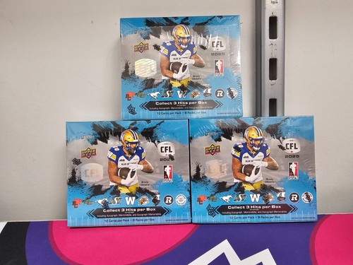 2025 Upper Deck CFL Football Hobby Box ** 3 Boxes ** | eBay