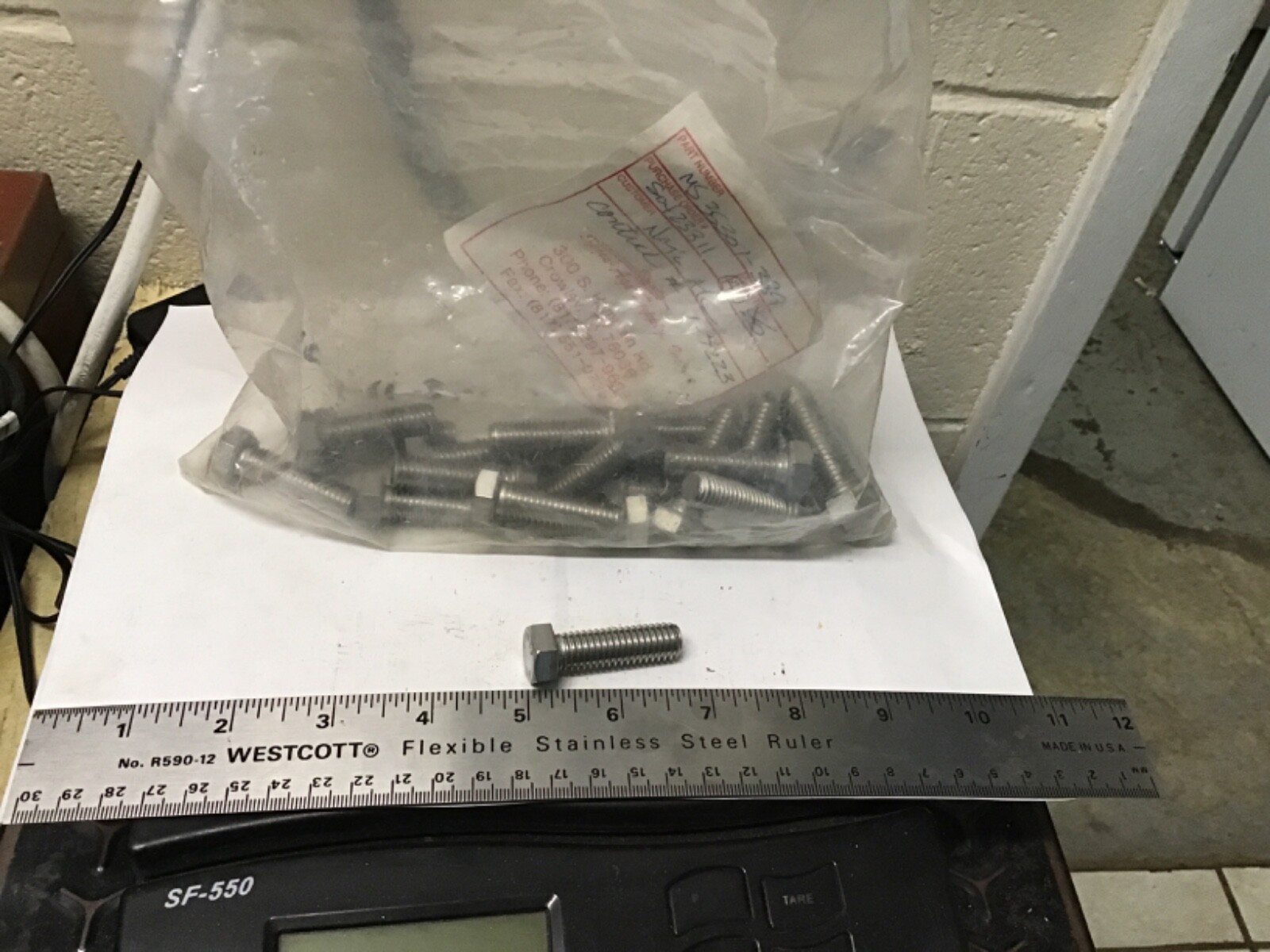 5/16-18 x 5/8 MS35307-331 Stainless Steel 18/8 Coarse Thread Hex Head ...