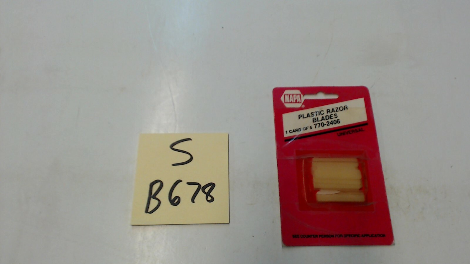 Napa 770-2406 Universal Plastic Razor Blades card of 5 | eBay