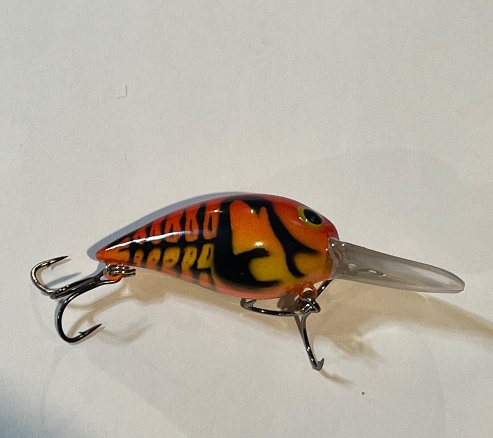 Custom Painted Wiggle wart (Red HOT Craw) | eBay