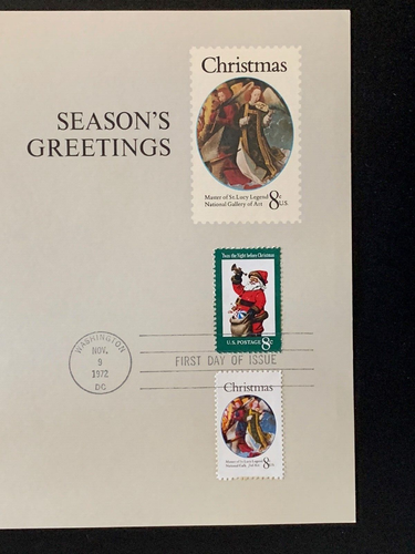 US SCOTT 1471 - 1472 First Day Cover FDC Christmas Card | eBay
